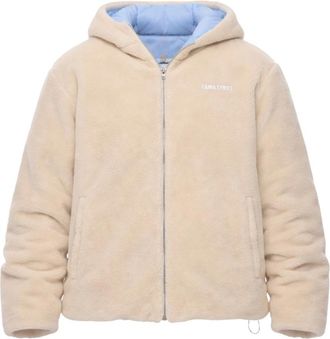 Family Fir$t Milano Family First, Homme, Vestes, Beige, Taille: L Teddy Bomber Jacket