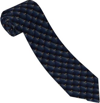 Generic Cravate Pour Homme Imprim&eacute; &Agrave; Carreaux En Cuir Bleu Marine Vintage Confortable Cravates Fine Cravate DAffaires Pour Affaires Mariage Remise De Dipl&ocirc;me