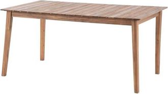 Hesperide Table de Jardin Rectangulaire Tiwi Beige - 8 Places - Acacia - Mobilier dExtérieur pour Terrasse Balcon Patio