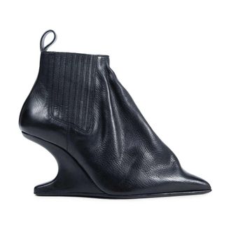 Rick Owens Femme, Chaussures, Noir, Taille: 36 EU Ankle Taco Boot