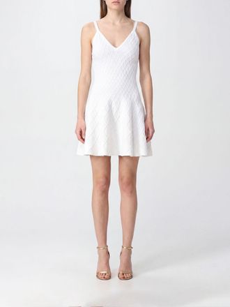 Balmain Mini-robe &eacute;vas&eacute;e en maille de viscose &agrave; encolure en V