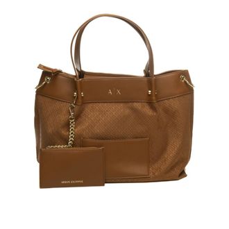 A|X Armani Exchange Mila Laser-Cut Shopper - - Bags - Damen - Braun - ONE SIZE