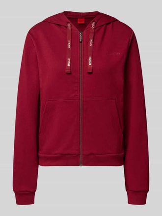 HUGO BOSS Regular Fit Sweatjacke aus Baumwoll-Mix
