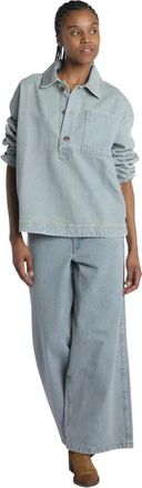 SOEUR Soeur, Femme, Blouses et Chemises, Bleu, Taille: 38 FR Austin Shirt