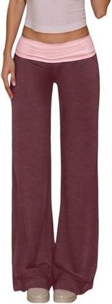 Generic Jean Wide Leg Taille Haute Cargo Court Parachute Carreaux Dor&eacute; Jambe Larges L&eacute;opard Fusel&eacute; &Eacute;vas&eacute;e C&eacute;r&eacute;monie Carrot Anti Chevilles Balloon Culotte Brod