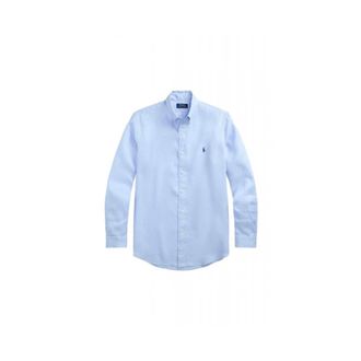 Ralph Lauren Homme, Chemises, Bleu, Taille: 2XL Chemise en lin coupe sur mesure