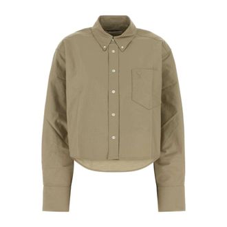 Ami Dove Oxford Oversize Shirt - Femme - Blouses et Chemises - Gris - Taille: 42 FR