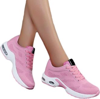 Minetom Damen Mesh Laufschuhe Turnschuhe Sportschuhe Sneaker Running Tennis Schuhe Straßenlaufschuhe Dämpfung Leichtgewichts Atmungsaktiv Walkingschuhe Outdoo