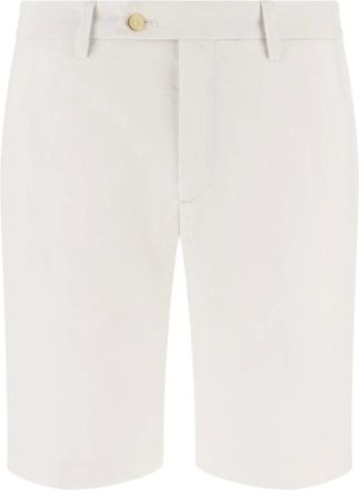 Boggi Milano Homme, Shorts, Blanc, Taille: W38 Bermuda en coton stretch