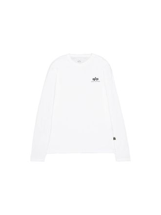 Alpha Industries Alpha Industries Basic LS Small Logo Longsleeve f&uuml;r Herren White