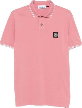 Stone Island Homme, Tops, Rose, Taille: S Polo