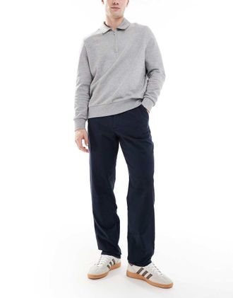 Farah Norwood - Pantalon chino droit - Bleu marine