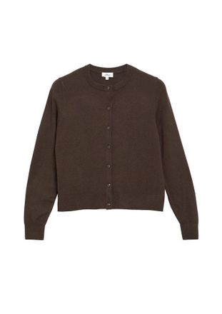 s.Oliver Strickjacke Rundhals mit Viskose
