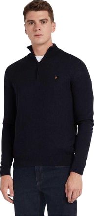 Farah Pullover Top f&uuml;r Herren, Rei&szlig;verschluss (wahres Marienblau)