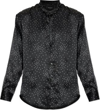 Dsquared2 Homme, Chemises, Noir, Taille: 2XL Chemise en soie avec impression