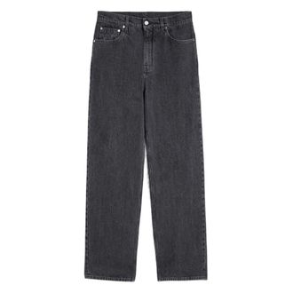 Jil Sander Homme, Jeans, Gris, Taille: W33 Pantalon ample en denim l&eacute;ger
