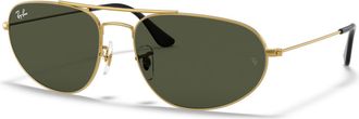 Ray-Ban Sonnenbrillen Polished Gold Fassung Glas Polarisiert 60-18