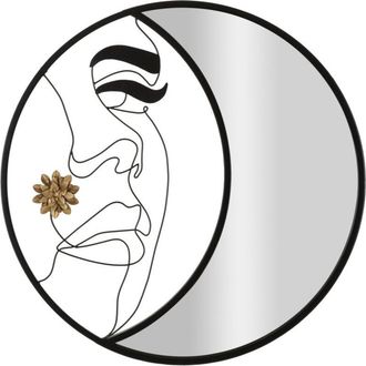 Paris Prix Miroir Mural Design Melly 80cm Noir