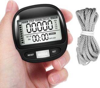 Hemobllo WHAMVOX Schrittz&auml;hler 3D Sensor Kompakter Outdoor Clip aus Kunststoff Pr&auml;zise Schrittz&auml;hlung f&uuml;r Wandern und Fitness Wiederverwendbar mit Wochen Daten