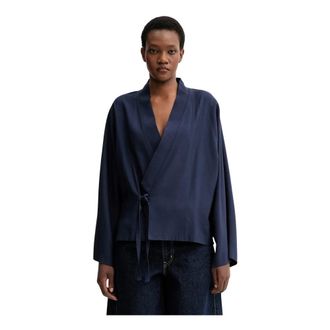 Kenzo Leichte Kimono-Jacke - - Blouses & Shirts - Damen - Blau - M