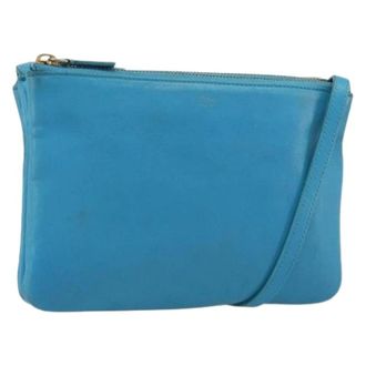 Celine Sac bandouli&egrave;re vintage doccasion - Femme - Pre-owned - Bleu - Taille: ONE Size