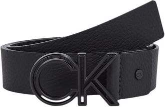 Calvin Klein Homme Ceinture Cuir, Noir (Ck Black Smooth), 90 cm