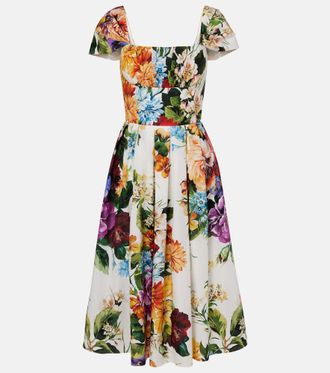 Dolce & Gabbana Robe midi en coton