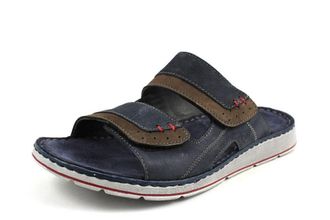 Rohde Herren Pantoletten Sandalen Pantolette Lederkombination Fu&szlig;bett Bequem Freizeit Uni