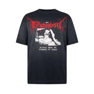 John Richmond T-Shirt mit Grafikprint - - Tops - Damen - Schwarzk - L