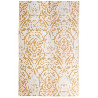 vidaXL Tapis dext&eacute;rieur Orange et blanc 190x290 cm pp