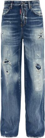 Dsquared2 Baggy Jeans - Femme - Jeans - Bleu - Taille: 36 FR
