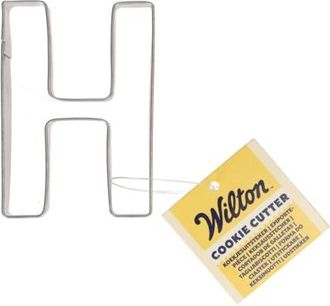 Wilton Cookie Cutter Letter H: Keksausstecher Edelstahl, Ausstecher Set f&uuml;r Keks, Pl&auml;tzchen: Ausstechformen Zahlen und Buchstaben - 7 cm