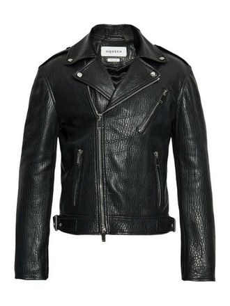 Alexander McQueen Blouson En Cuir - Noir