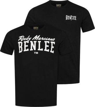 Benlee Rocky Marciano Herren T-Shirt Normale Passform Doppelpack Dennis, Black/Black, XXL