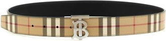 Burberry Reversible Check TB G&uuml;rtel - - Accessories - Herren - Beige - 90 CM