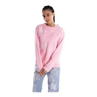 5 Progress Femme, Sweatshirts et sweats &agrave; capuche, Rose, Taille: 40 FR SweaT-shirt ras-du-cou