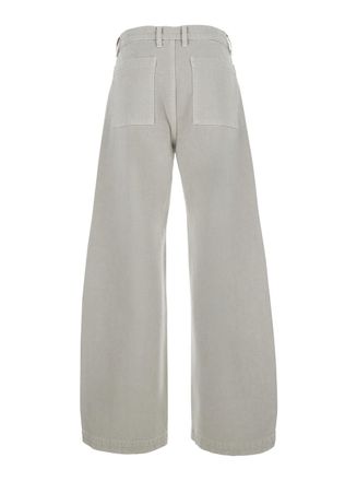 Frame Denim Womens Jeans The Bow Cargo White Cotton