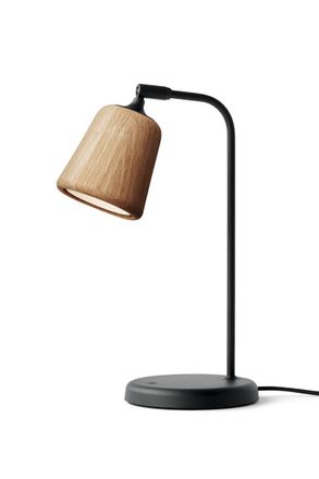New Works Material Table Lamp, Natural Oak