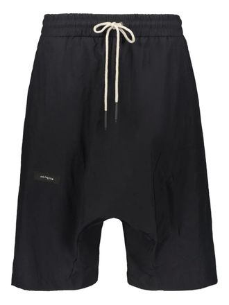 ISO.POETISM short à coupe sarouel - Noir