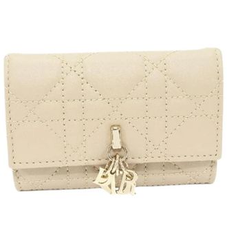 Dior Pre-owned Leder Portemonnaie - - Pre-owned - Damen - Beige - ONE SIZE