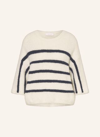 Rich & Royal Alpaka-Pullover Mit 3/4-Arm blau