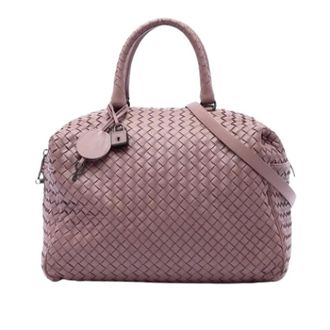 Bottega Veneta Pre-owned Woven Satchel - Femme - Pre-owned - Rose - Taille: ONE Size
