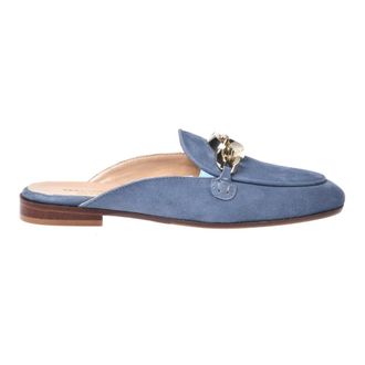 Baldinini Femme, Chaussures, Bleu, Taille: 38 1/2 EU Air force blue suede clogs