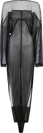 Rick Owens Femme, Robes, Noir, Taille: 38 FR Temple Collage Gown