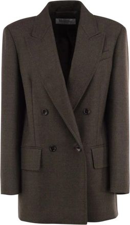 Max Mara Blazer Pulvino - Femme - Vestes - Brun - Taille: 36 FR