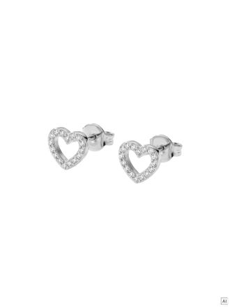 Purelei Hearts Of Love Ohrringe mit Zirkonia Steinen