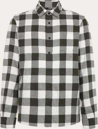 Knowledge Cotton Apparel Herren vegan Hemd Flanell Kariert Gr&uuml;n