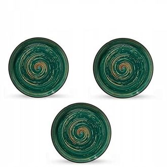 Wilmax England Wilmax WL-669520/A Porzellan Runden Speiseteller, Gr&uuml;n, 28cm Durchmesser