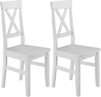 Erst-Holz K&uuml;chenstuhl Doppelpack Massivholzstuhl Esszimmerstuhl Kiefer 2 St&uuml;hle 90.71-23-DW