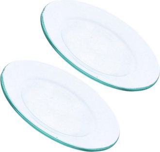 Lurrose 2 Stück Aromatherapie Glas wachsschmelzschale Wiederverwendbare Duftlampe Ersatzschale Leicht zu Reinigen Auslaufsicher für Ätherische Öle und Kerzenw